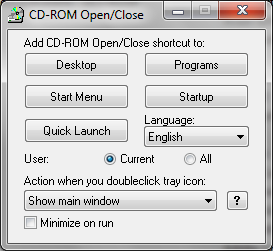 CD-ROM Open/Close | Oleksii Serdiuk